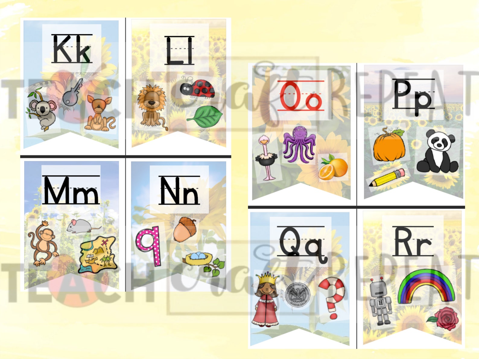 ABC Classroom Banners | Phonics Posters | Kindergarten | Primary Grades ...