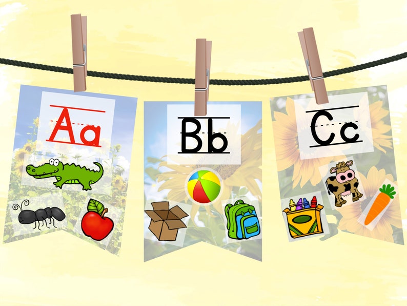 ABC Classroom Banners | Phonics Posters | Kindergarten | Primary Grades ...