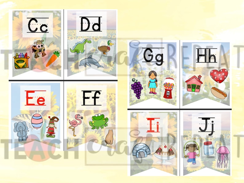 ABC Classroom Banners | Phonics Posters | Kindergarten | Primary Grades ...