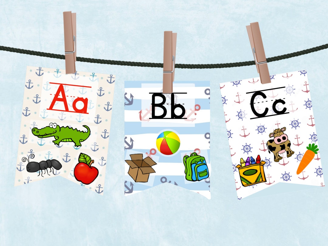 ABC Classroom Banners | Phonics Posters | Kindergarten | Primary Grades ...
