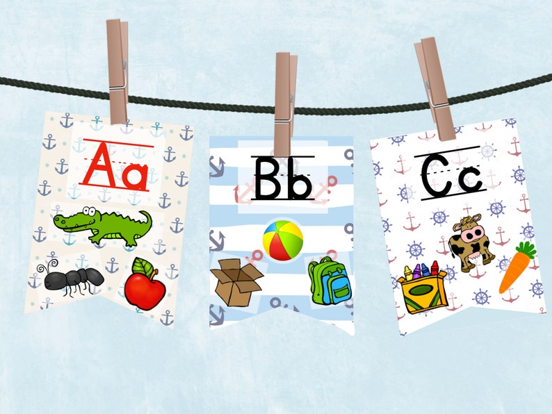 ABC Classroom Banners | Phonics Posters | Kindergarten | Primary Grades ...