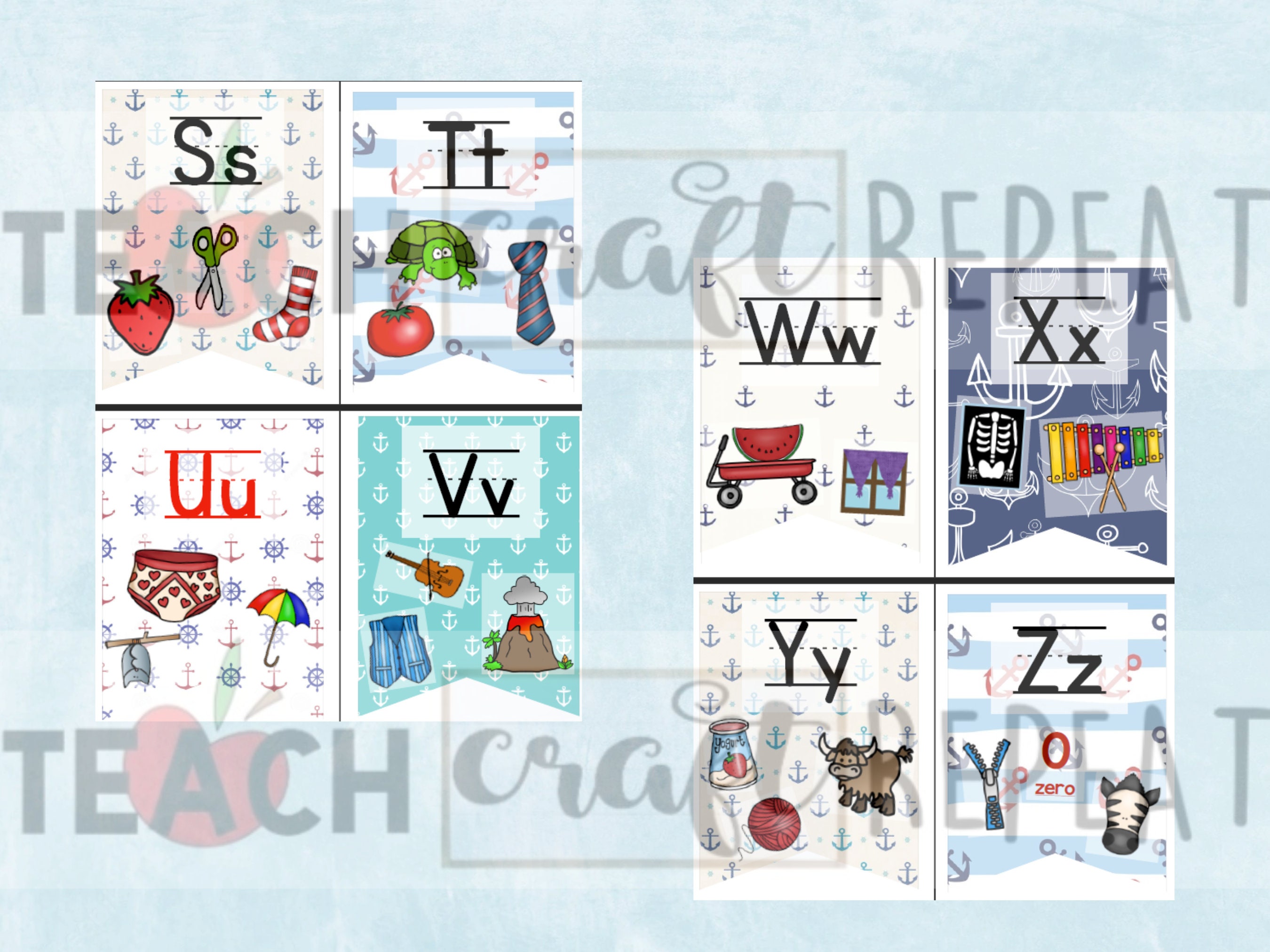 ABC Classroom Banners | Phonics Posters | Kindergarten | Primary Grades ...