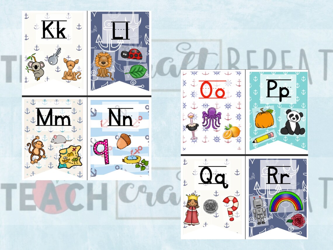 ABC Classroom Banners | Phonics Posters | Kindergarten | Primary Grades ...