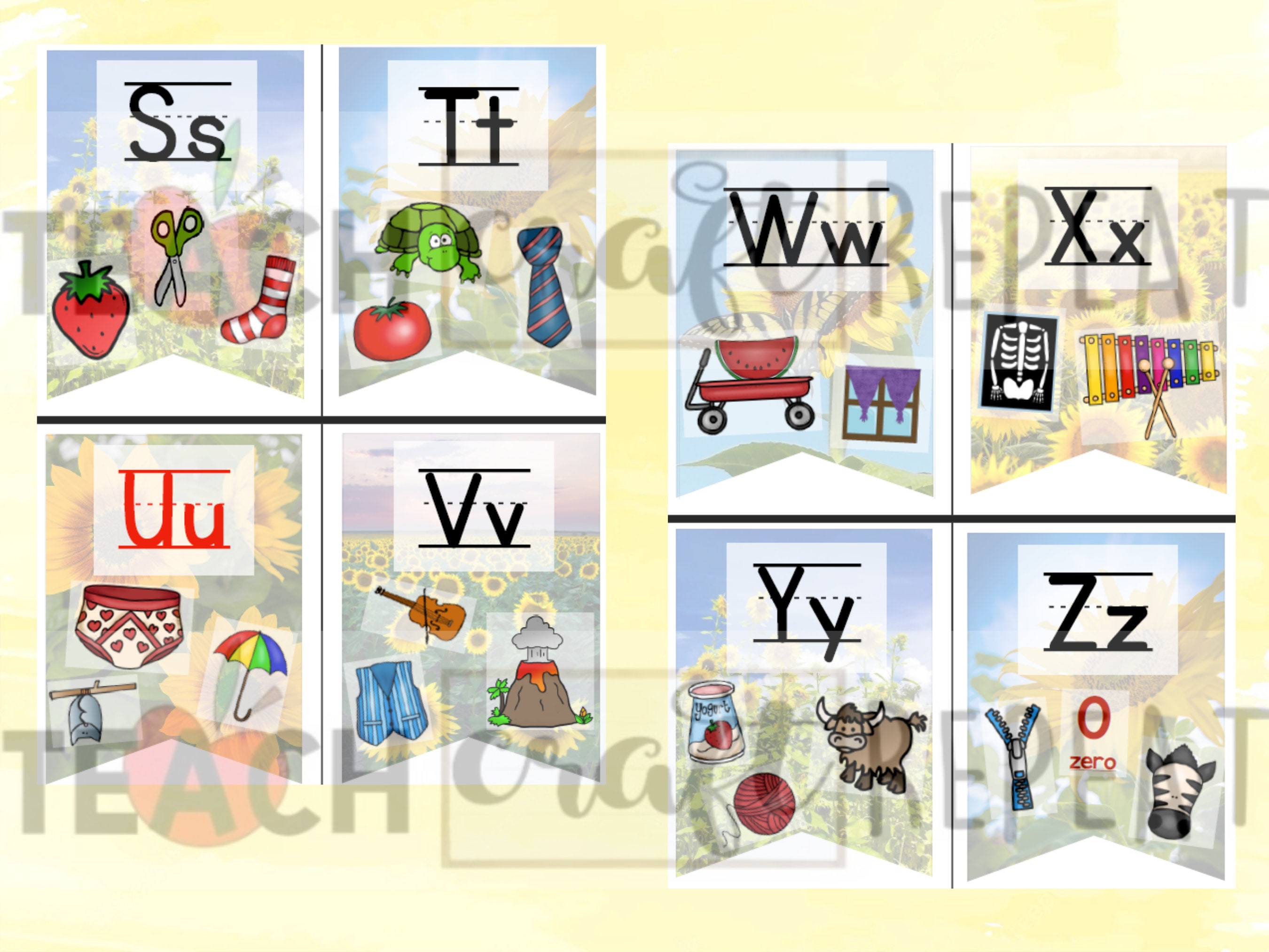 ABC Classroom Banners | Phonics Posters | Kindergarten | Primary Grades ...