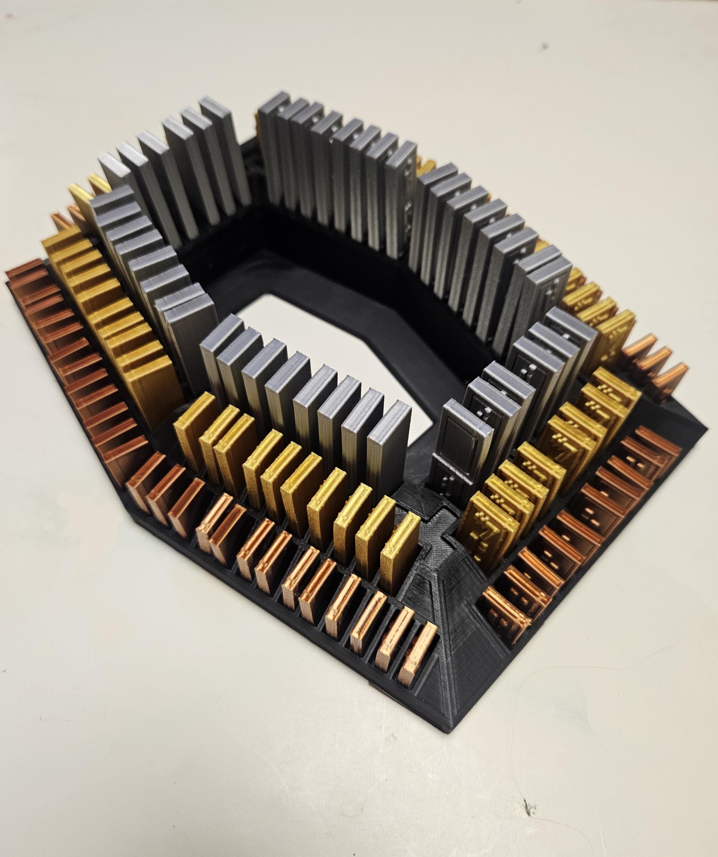 Star Wars Sabacc Credits Chip X172 Set and Carrier 3d Printed CARDS NOT ...