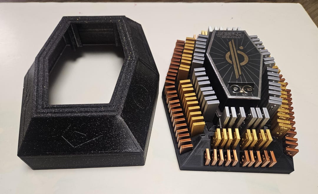 Star Wars Sabacc Credits Chip X172 Set and Carrier 3d Printed CARDS NOT ...