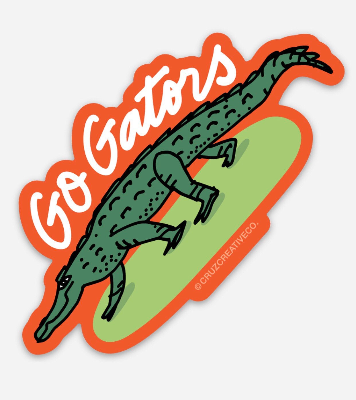 GO GATORS sticker 4 x 2 UF Gator vinyl sticker | Etsy