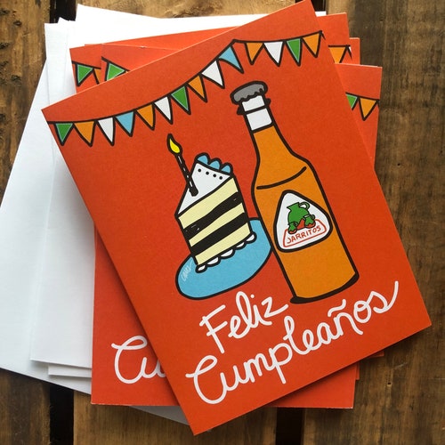 Feliz Cumpleaños Card Coloring Page / Spanish Birthday - Etsy