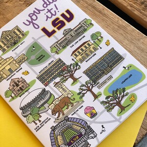 Louisiana State University You Did It Card 4.25 X 5.5 A2, LSU Campus ...