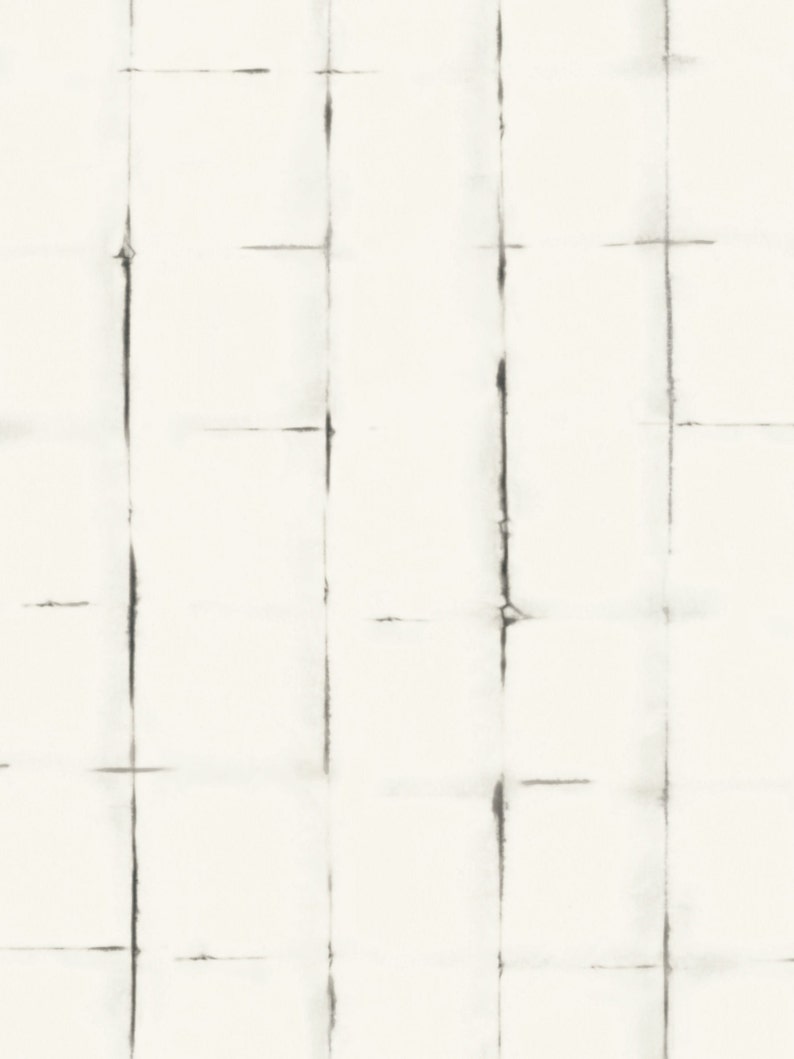 Modern Minimal Grid Wallpaper, Organic Grid Pattern, Grey and Cream ...