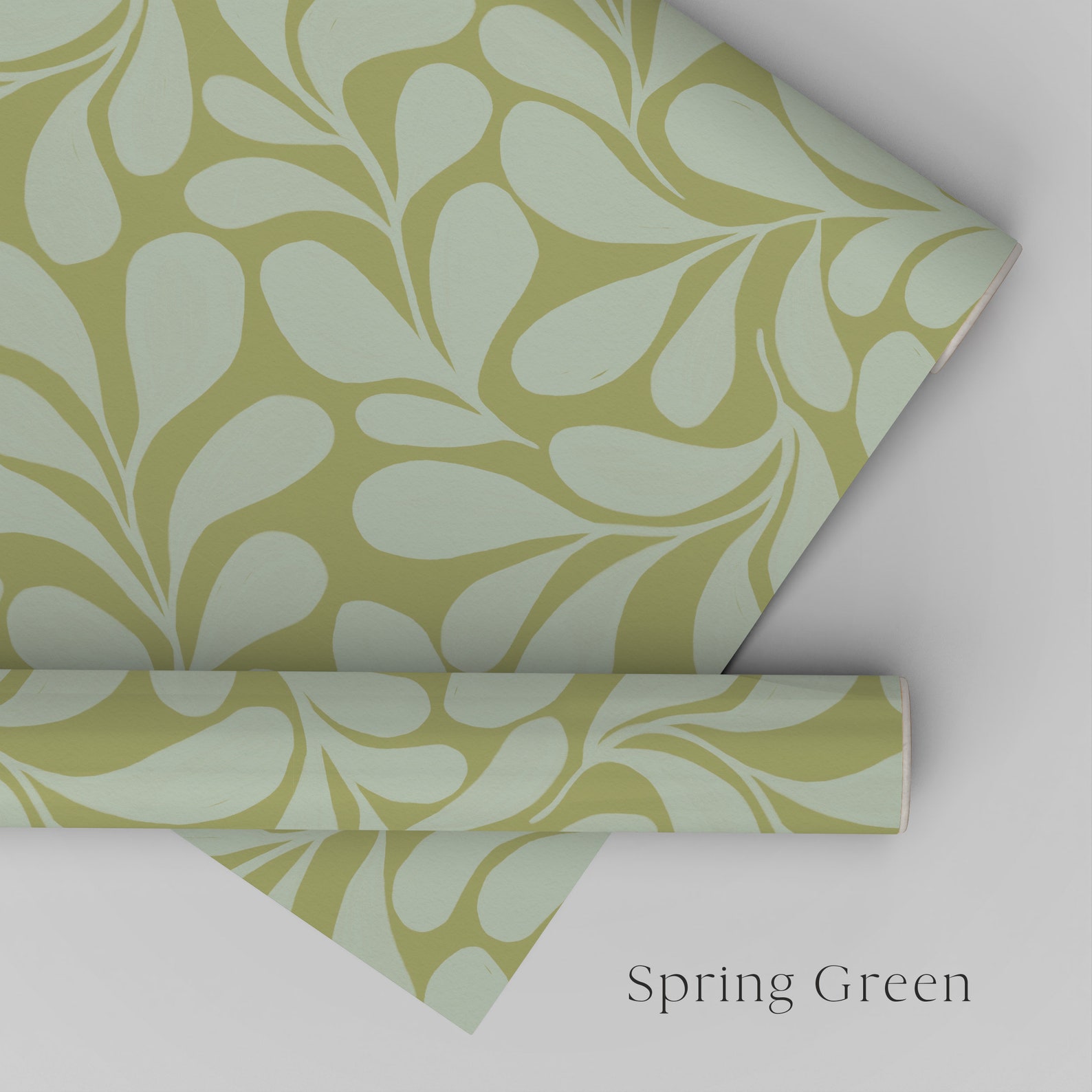 MCM Foliage Leaf Wallpaper, Pre-pasted Easy Installation and Removal ...