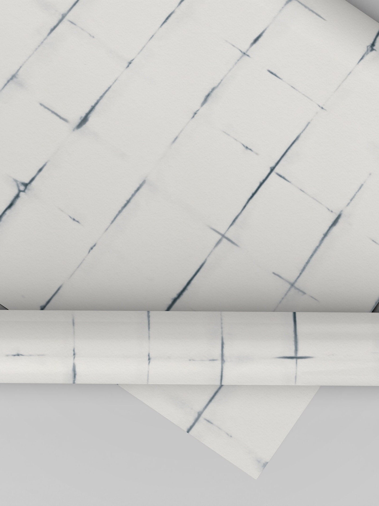 Modern Minimal Grid Wallpaper, Organic Grid Pattern, Blue and Cream ...