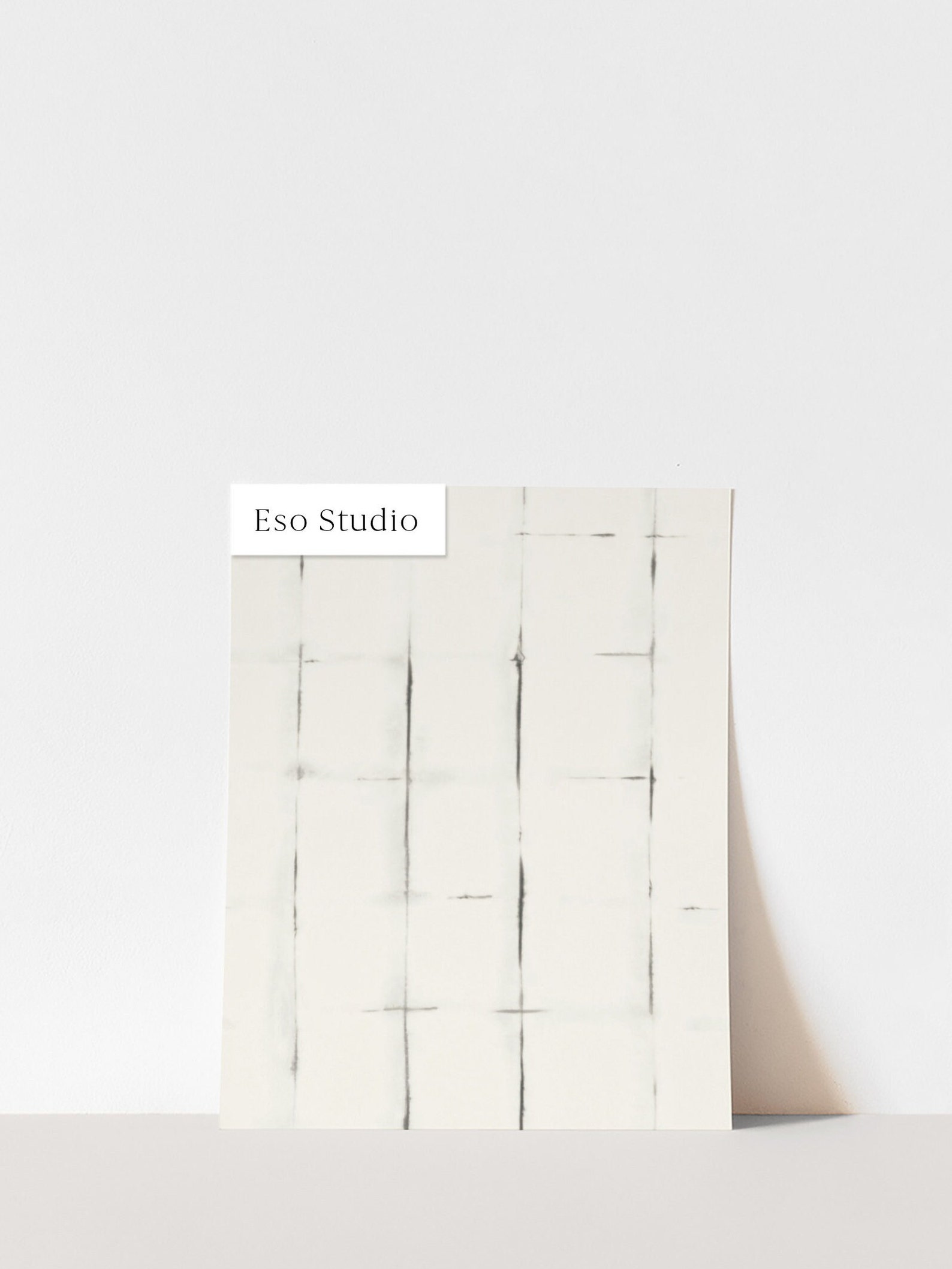 Modern Minimal Grid Wallpaper, Organic Grid Pattern, Grey and Cream ...