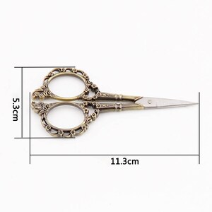 Victorian Floral Embroidery Scissors | Antique Style Vintage Sewing and ...