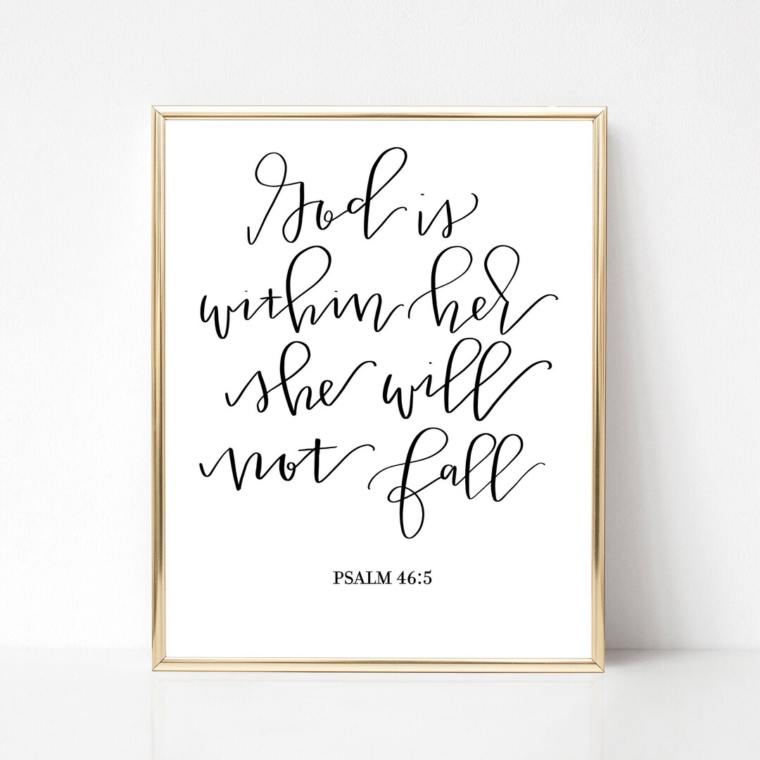 Psalm 46:5 Digital Print - Etsy