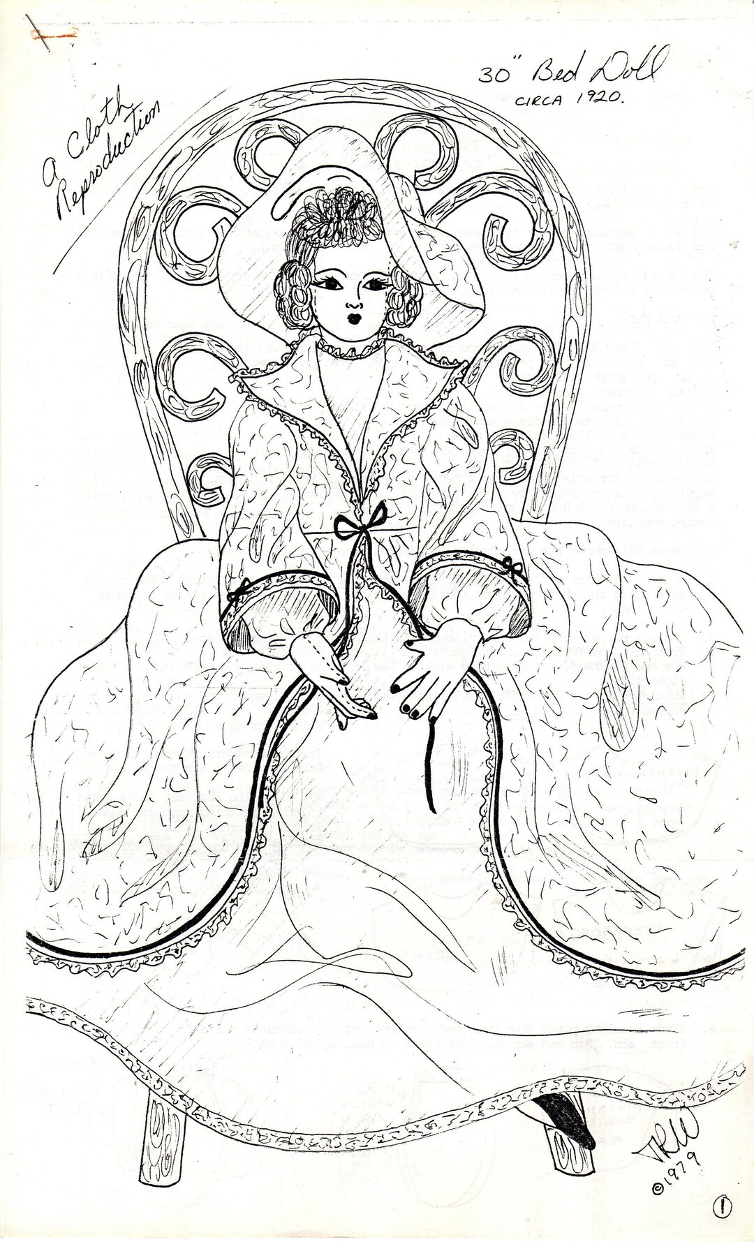 30 Inch BED Doll Pattern INSTANT Download, COMPLETE Doll With Shoes and ...