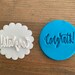 Congrats Cookie Embosser Stamp - Etsy