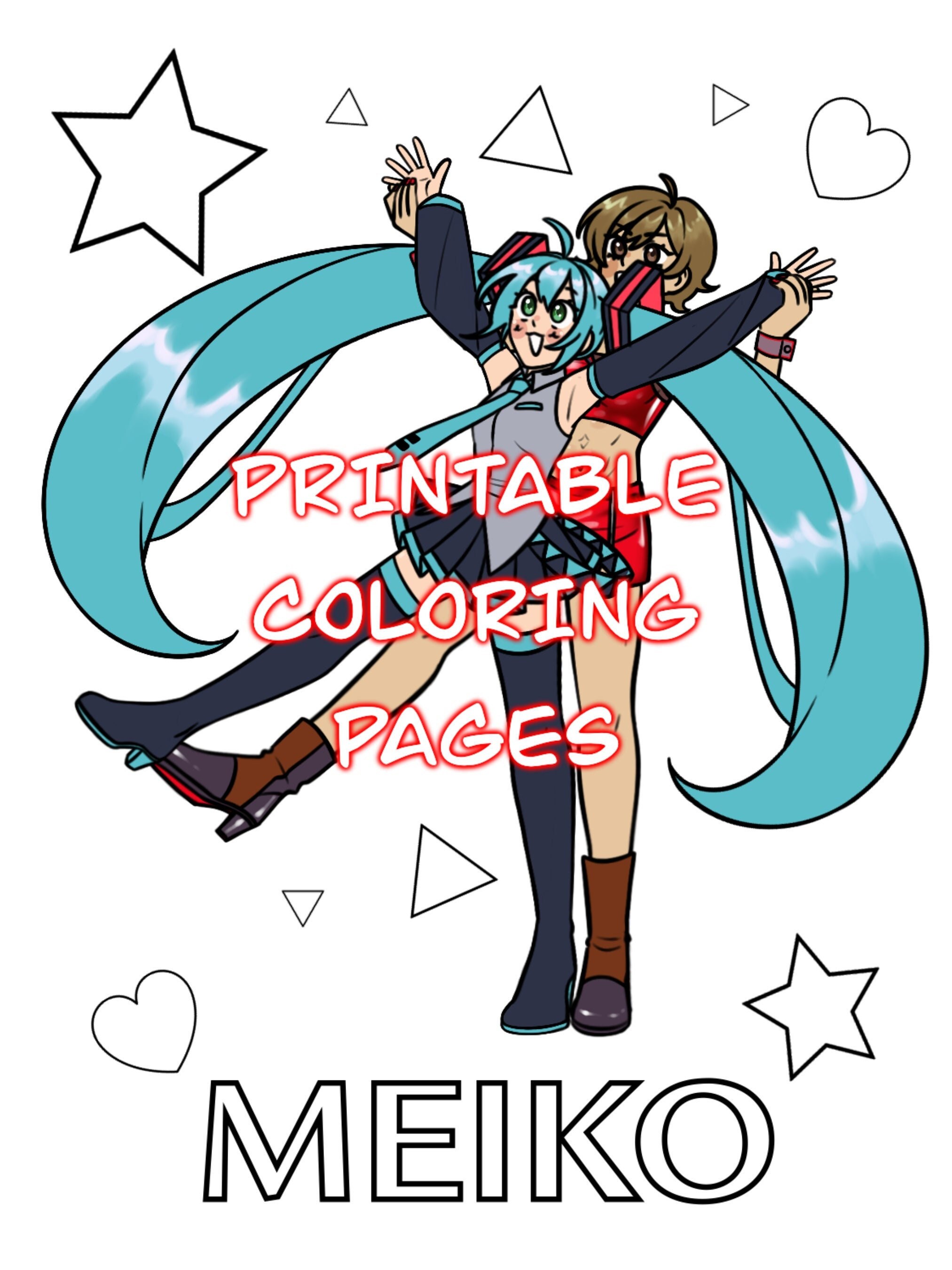 Rin And Len Coloring Pages