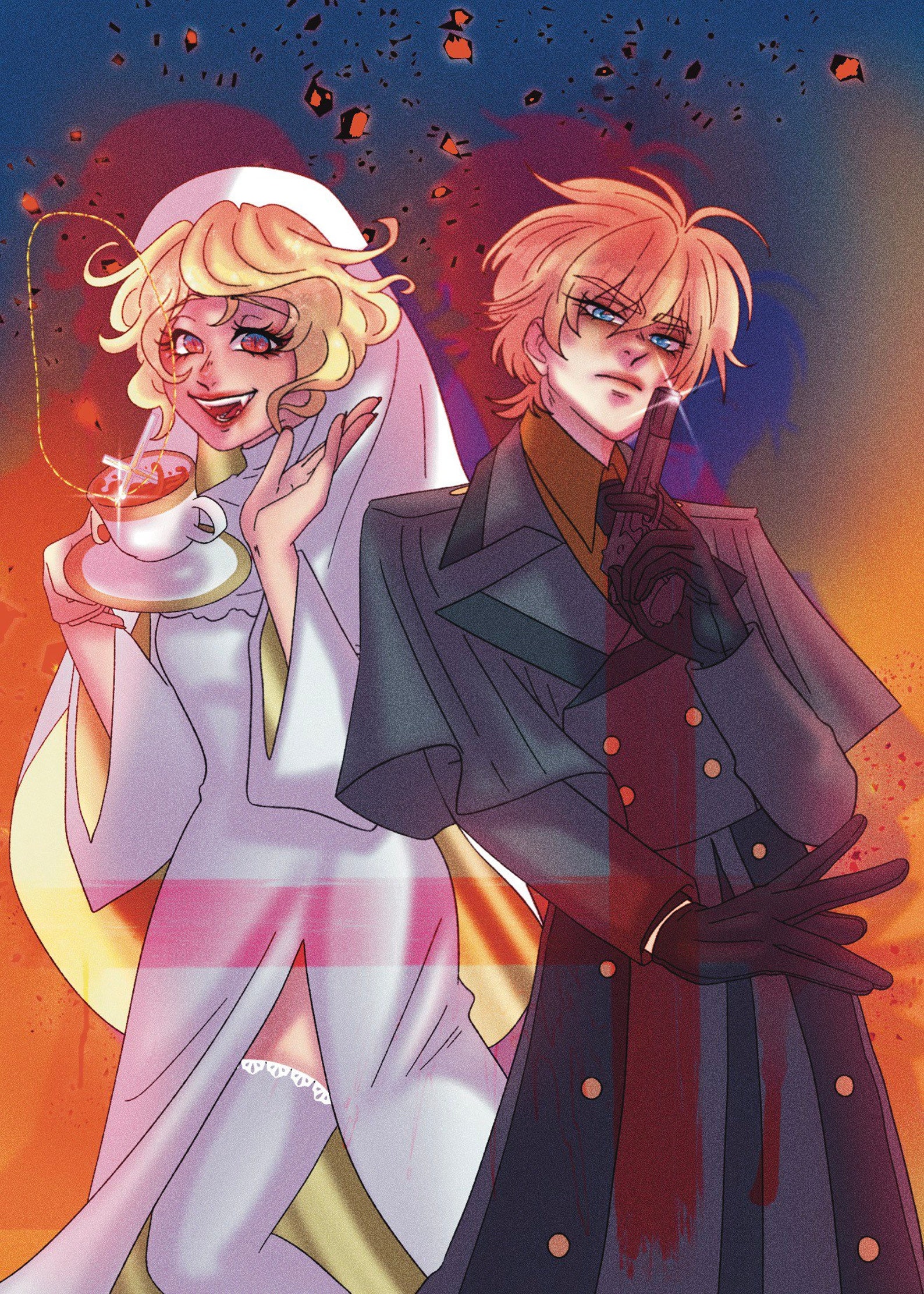 Vocaloid Vampires pathoS Len & Rin Kagamine Print/Poster | Etsy