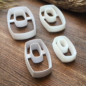 Polymer Clay Cutter - Rounded Rectangle Donut Cutter #1 - Use With Polymer Clay, Pottery, Metal ...