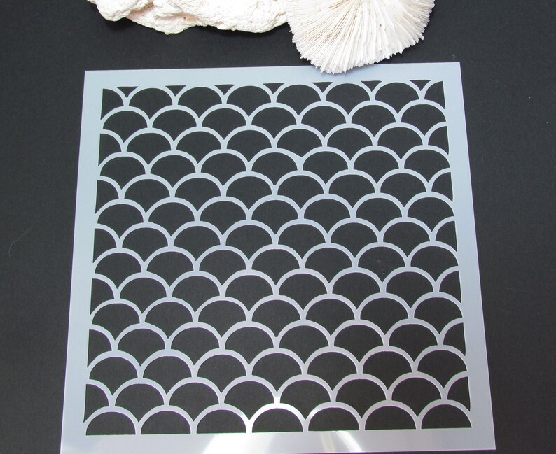 21. Pochoir en argile polymère écailles de sirène - Etsy France