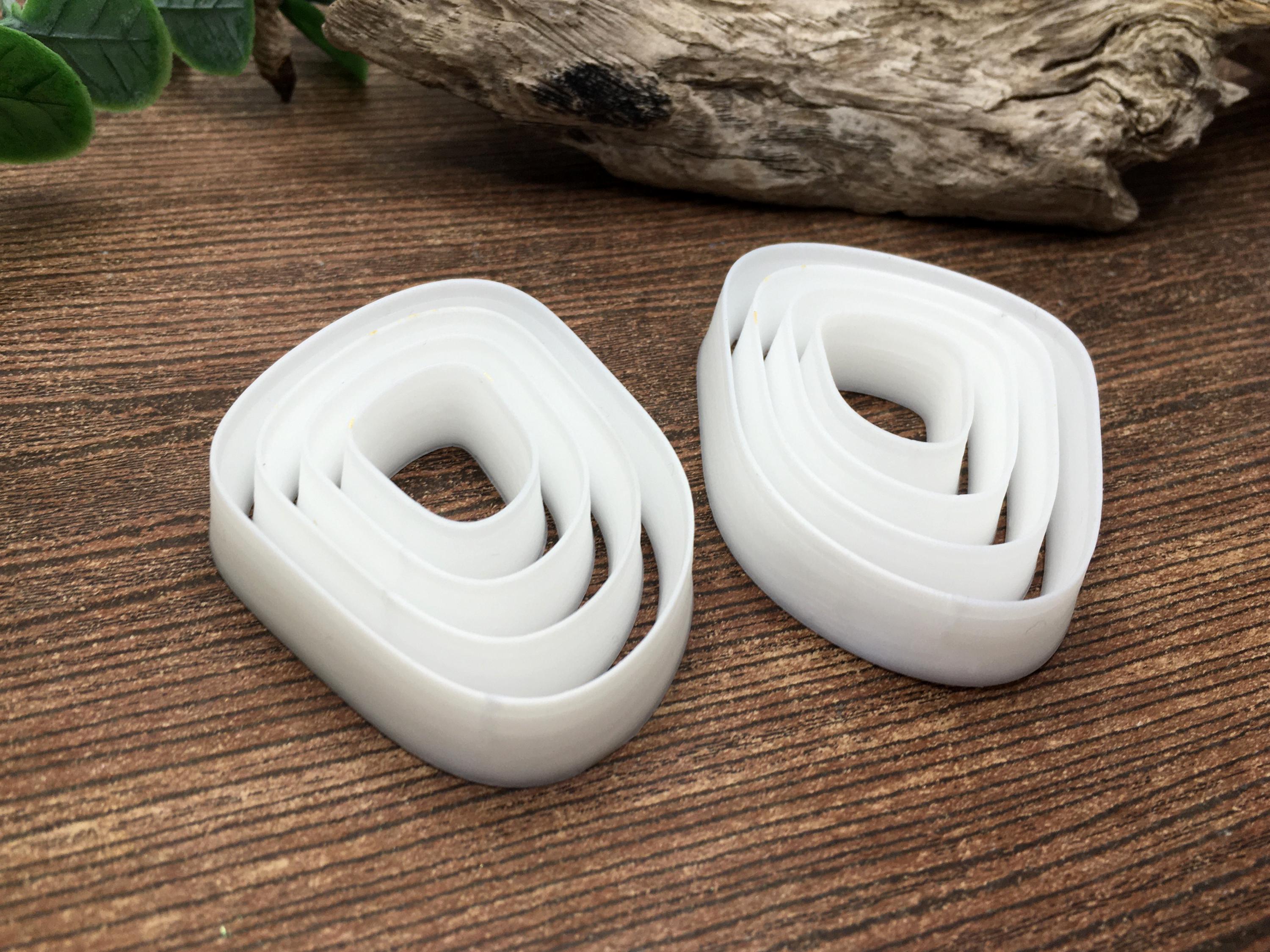 Pebble Cutter Set #1 - 8 Piece Set - Polymer Clay Abstract Mirror ...