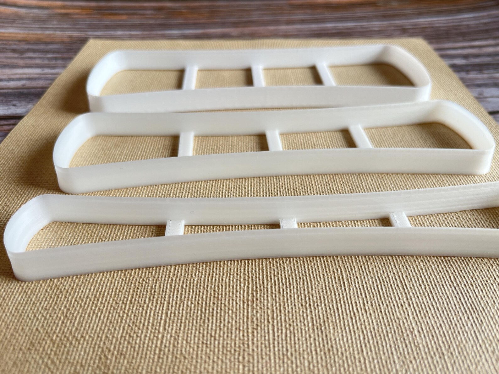 Polymer Clay Bracelet Cutters - Pinched Rectangle Shape - Use to Create ...