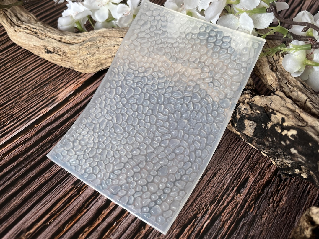 2. Large Flexible Silicone Texture Mat - Raised Pebble Pattern - Use ...