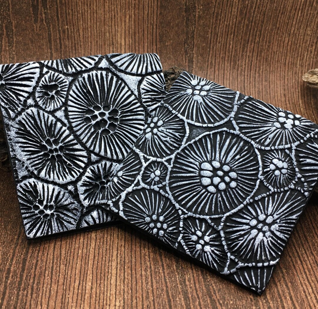 16. Polymer Clay Texture Mat - Coral Bed Pattern - Use With Polymer ...