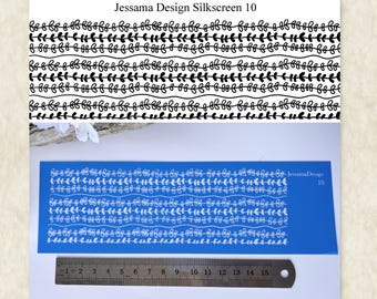 Polymer Clay Silkscreen (geometric 1) Jessama Design Long Silkscreen #3 ...