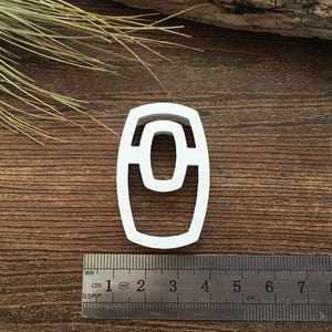 Polymer Clay Cutter - Rounded Rectangle Donut Cutter #1 - Use With Polymer Clay, Pottery, Metal ...