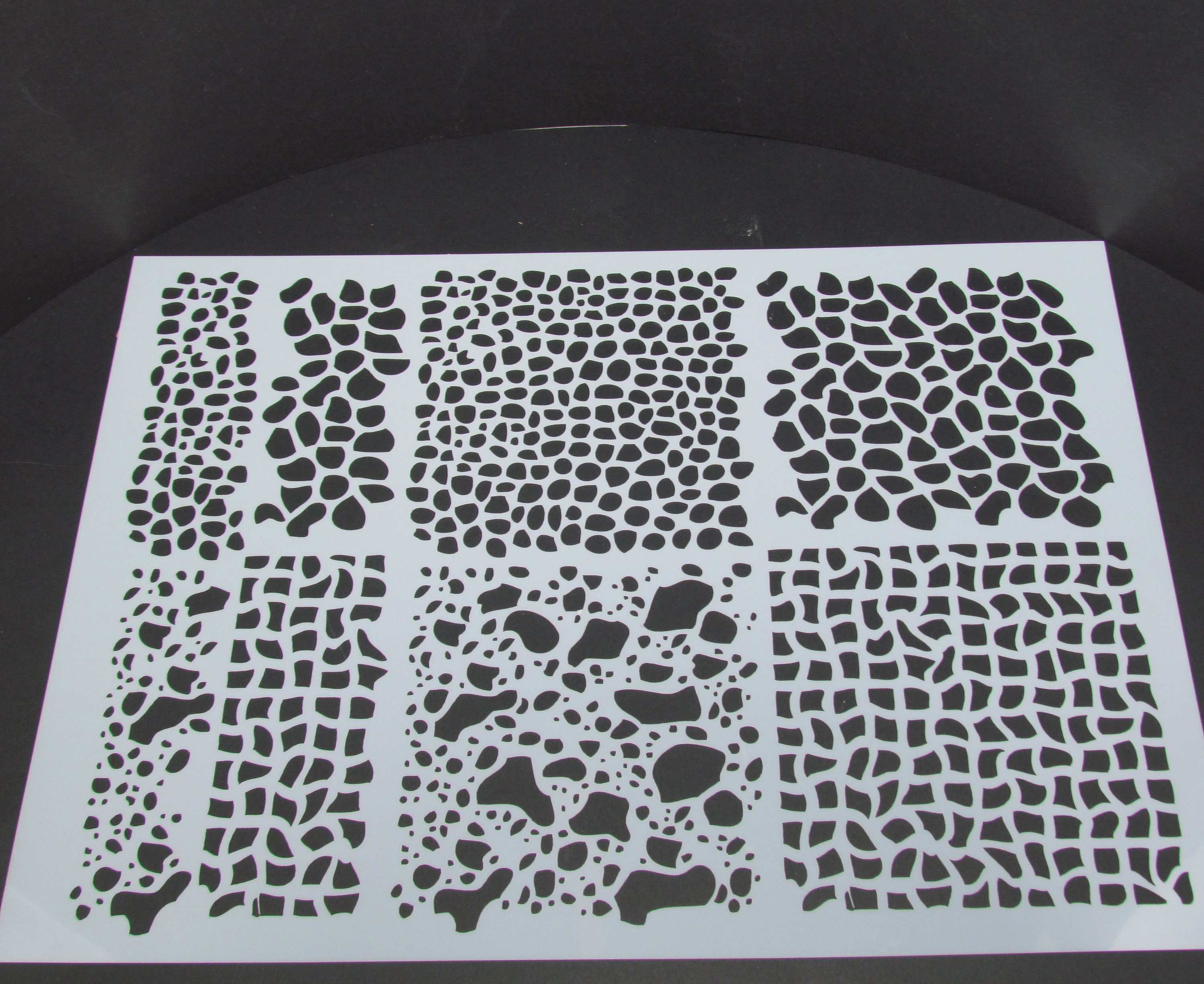 Polymer Clay Large Stencils Pebble | Etsy