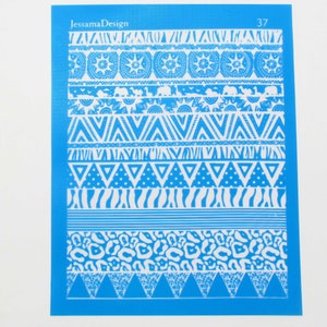 Polymer Clay Silkscreen african Fabric Art Jessama Design Silkscreen 37 ...