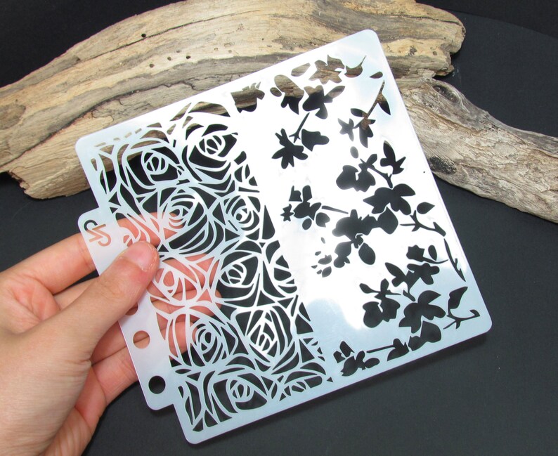 25. Polymer Clay Stencil rose Bush | Etsy
