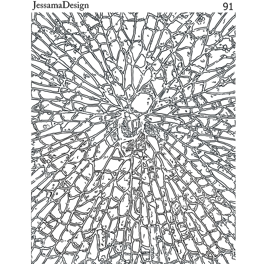 Polymer Clay Silkscreen (shattered Glass Pattern) Jessama Design ...