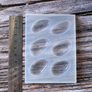 Clear High Gloss Silicone Pebble Mold - Mixed Pebble Earring Mold ...