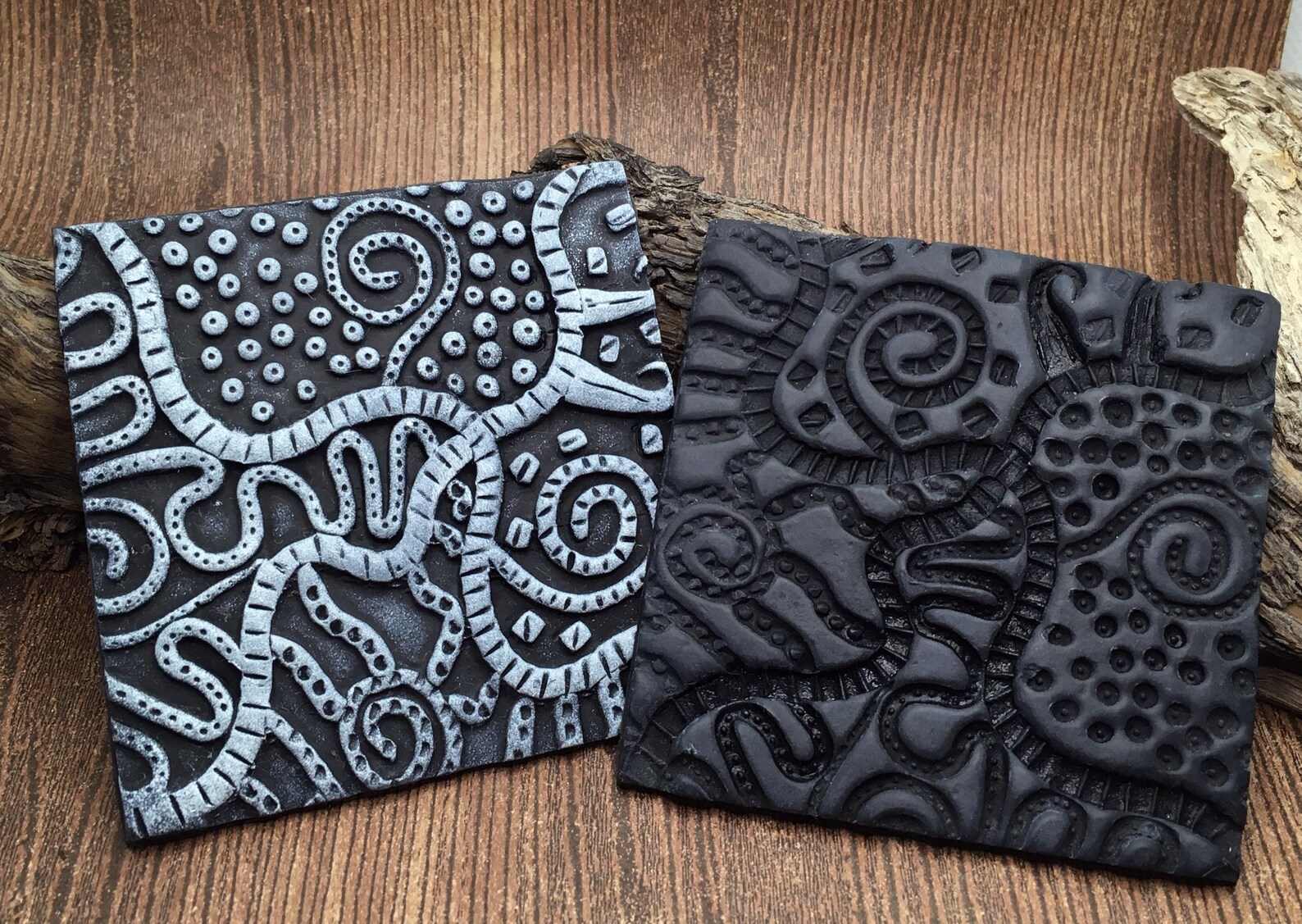 18. Polymer Clay Texture Mat - Steampunk Pattern - Use With Polymer ...