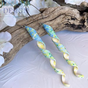 Polymer Clay Earring Cutters - 3 Different Twirl Earring Cutters - Long ...