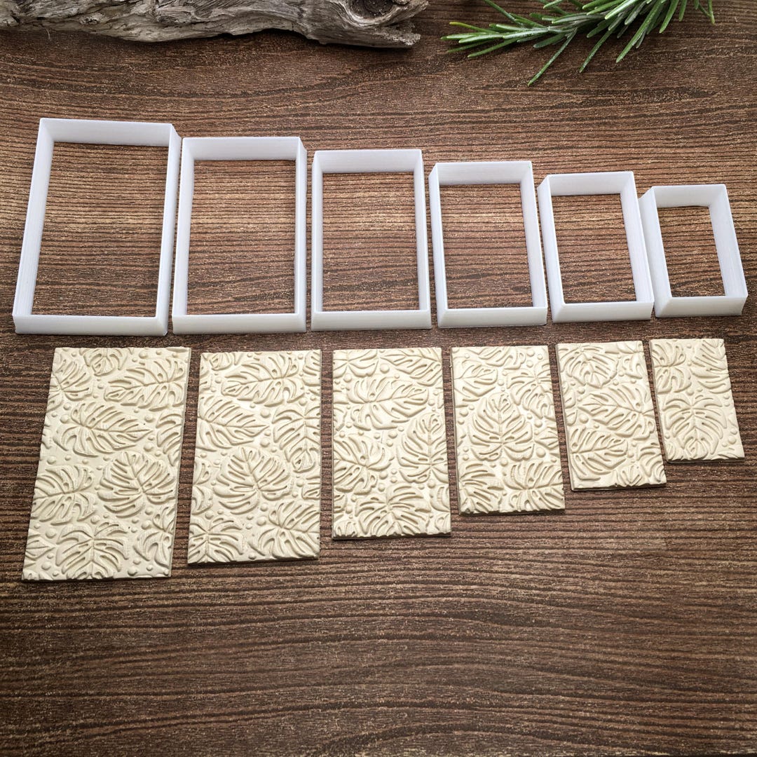 Polymer Clay Cutters - Rectangle Set - Use With Polymer Clay, Pottery ...