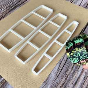 Polymer Clay Bracelet Cutters - Tapered Rectangle Shape - Use to Create ...