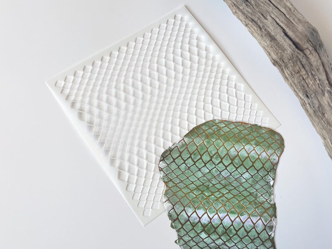 Polymer Clay Stencil - Reptile Scale Pattern - Use With Polymer Clay ...