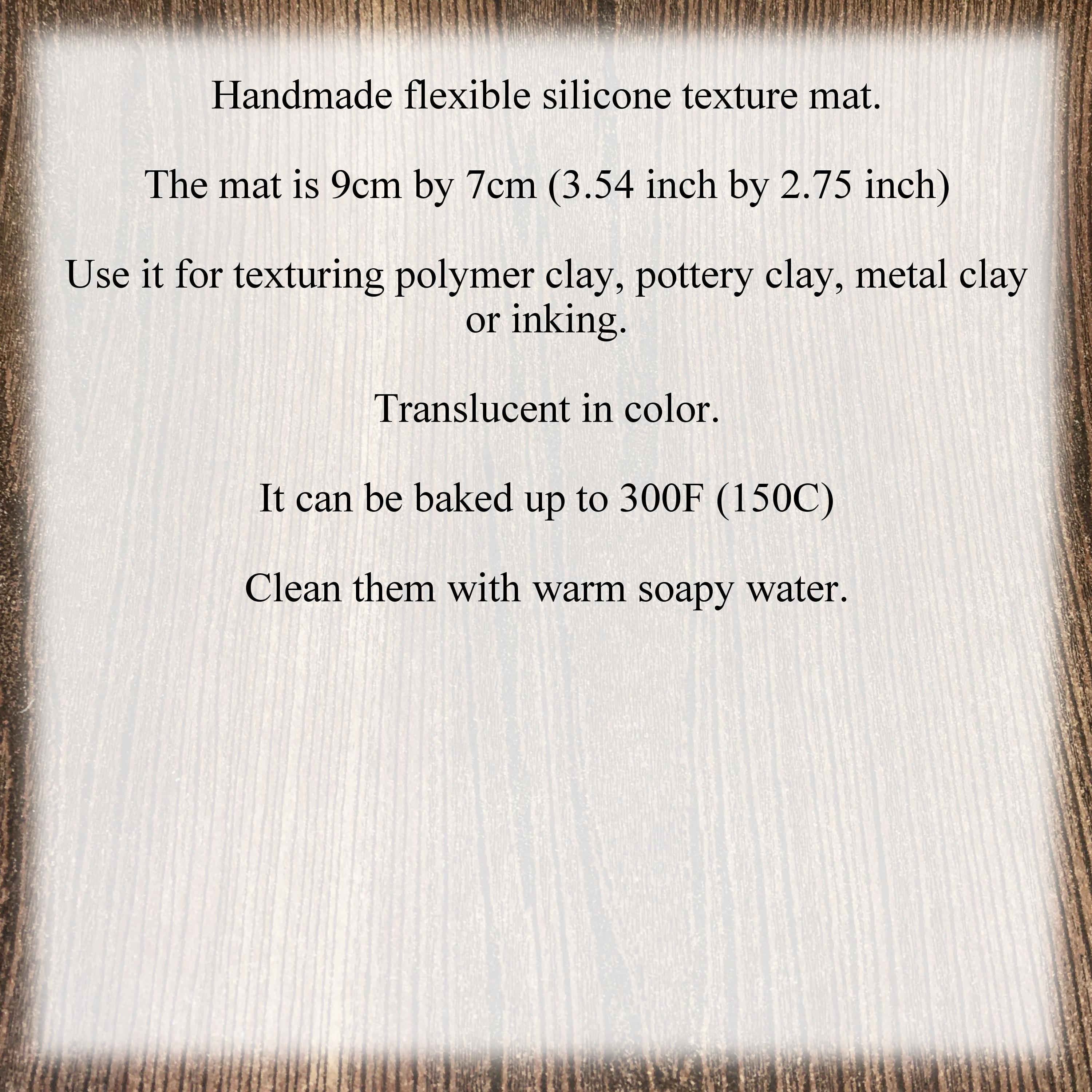 6. Flexible Silicone Texture Mat - Pebble Pattern - Use With Polymer ...