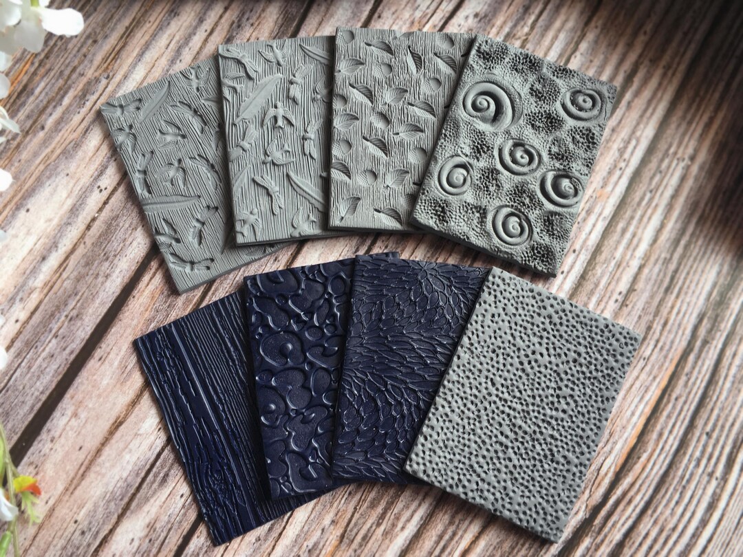 50% off Normal Price Polymer Clay Texture Mats - Large Texture Stamps ...