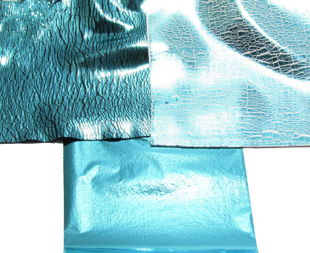 8 Sheets of Metal Foil - Turquoise Metal Leaf Sheets - Etsy