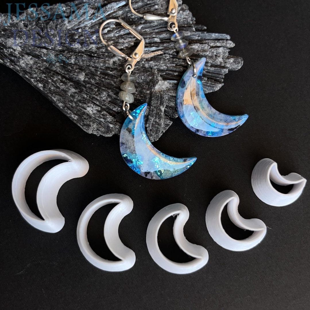Crescent Moon Mini Cutter Set - Polymer Clay Micro Cutters - Use With ...