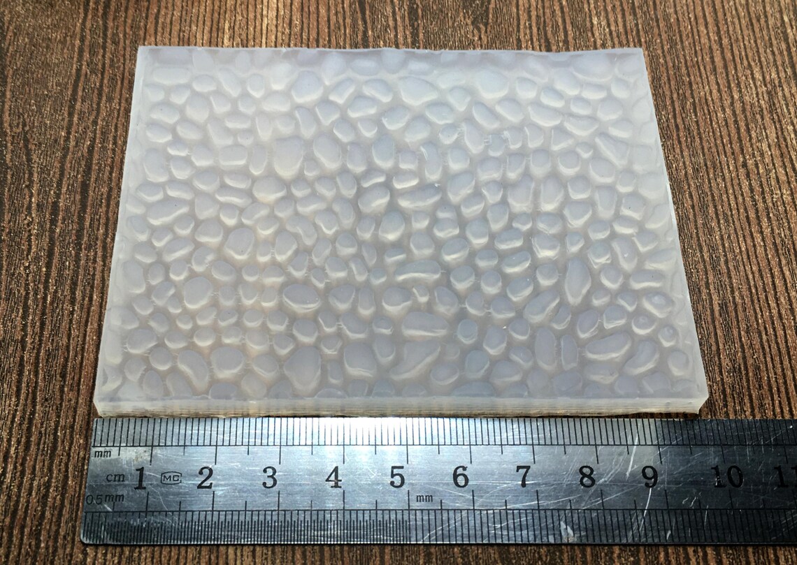 6. Flexible Silicone Texture Mat - Pebble Pattern - Use With Polymer ...