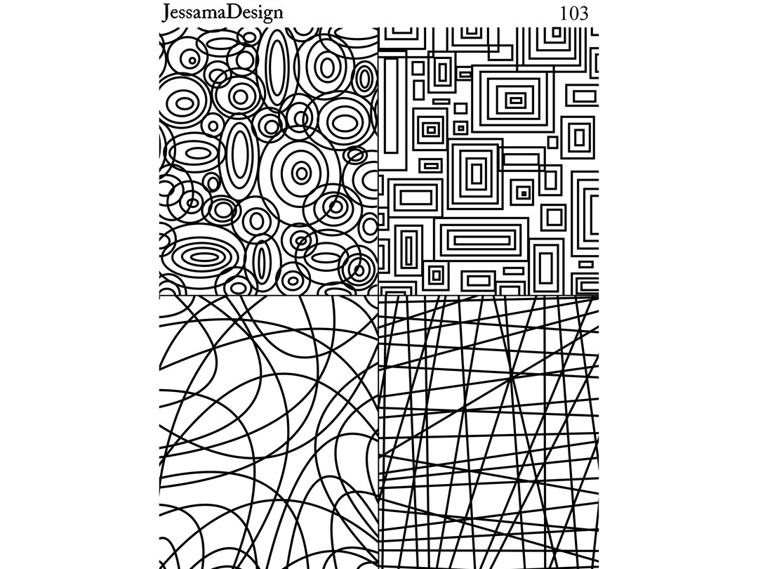 Polymer Clay Silkscreen (modern Doodle Pattern) Jessama Design ...