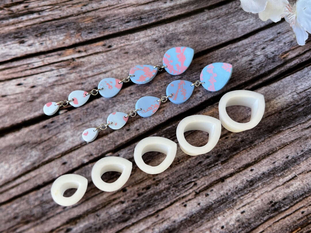 Polymer Clay Micro Cutters - Raindrop Mini Cutter Set - 5 Cutter Set ...