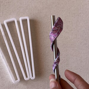 Polymer Clay Earring Cutters - 3 Different Twirl Earring Cutters - Long ...