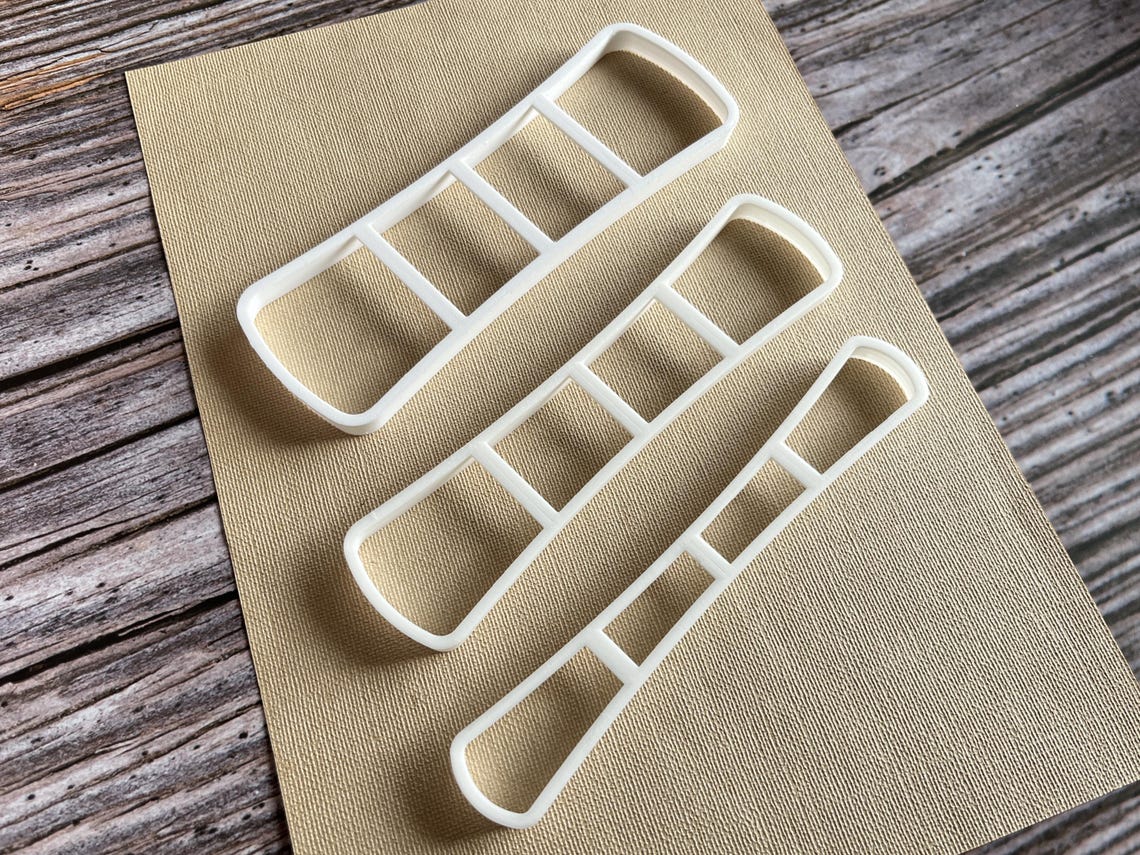 Polymer Clay Bracelet Cutters - Pinched Rectangle Shape - Use to Create ...
